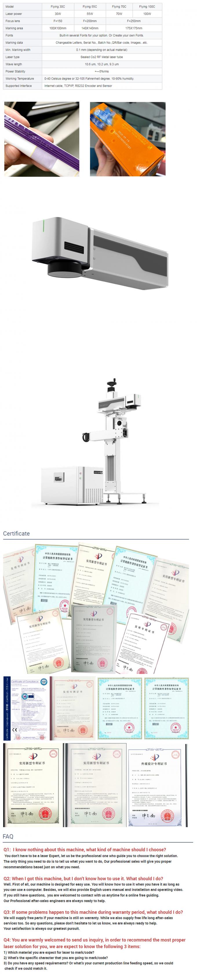 175x175mm 3D Laser Engraving Machine , 70W Laser Cutter Multi Functional